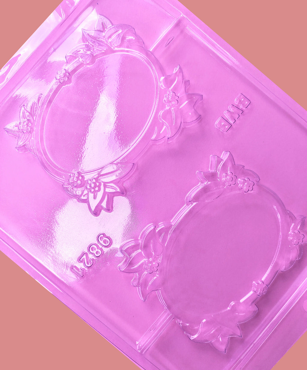 MOLDE PALETA ESPEJO FLORIDO – Moldes Athene